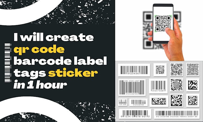 Design barcode labels, stickers, hang tags, price tags by Fravoll | Fiverr