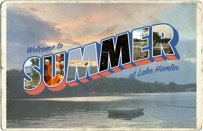 Design a creative vintage retro style postcard greeting card by Tanveer ...