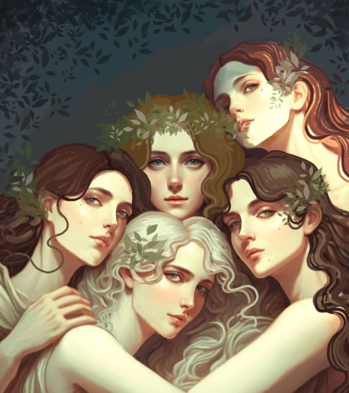 Draw your portrait with my unique style by Pokca__ | Fiverr