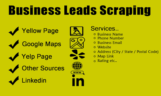 Do google maps, yellow pages scraping to get business leads by Jahid ...