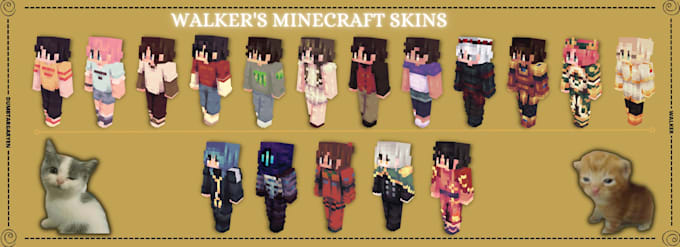 Make you a minecraft custom skin by Walkerdenoir | Fiverr