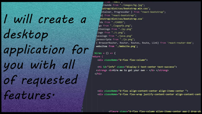 Create You A Desktop Application In Any Language By Blackysh Fiverr