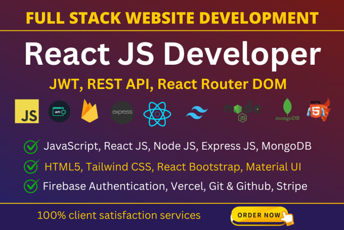 Build React Js Mern Stack Web Development Frontend And Backend By Neasher1 Fiverr