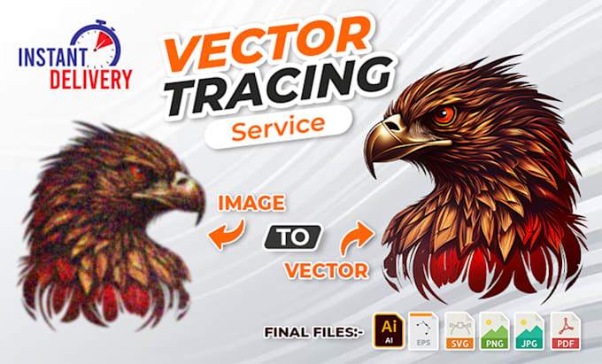 Convert logo to vector, redraw, recreate, color change, or any editing ...