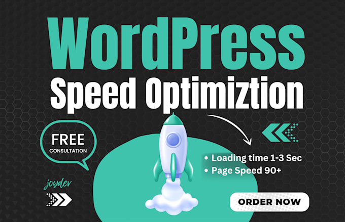 Increase wordpress speed optimization with perfectly speed boost up website page by Joydev1992 ...