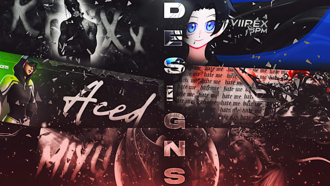 Design your youtube, twitch and twitter channel for you by Miyups | Fiverr