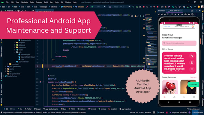 Provide expert maintenance and support for your android app by Pro ...