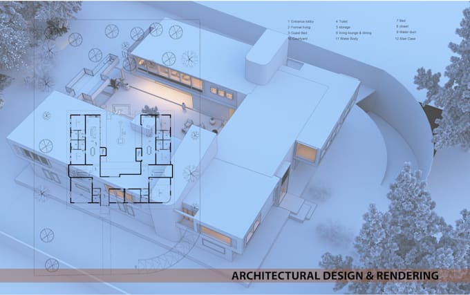 Be your architect 3d rendering floor plan,interior, exterior by ...