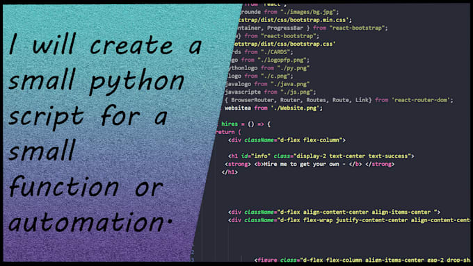 Create a small script for you using python by Blackysh | Fiverr