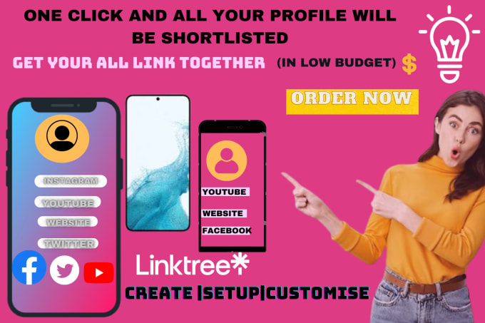 Customise and setup linktree bio link landing page for social media by ... Customise and setup linktree bio link landing page for social media by ...