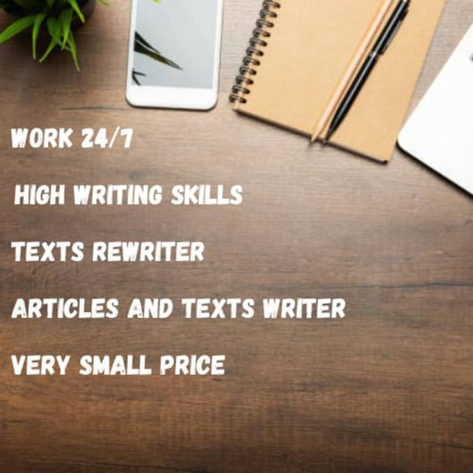 Write articles and texts for you all, dont be shy and text me by ...