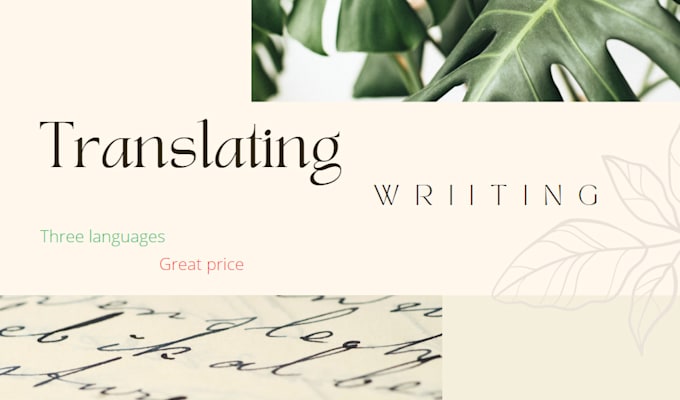 Translate and write contents by Nourkhd | Fiverr