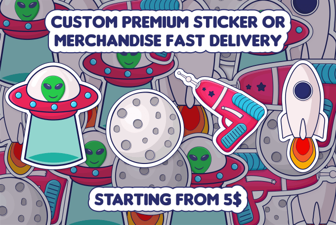 Create premium stickers, badge or merchandise by Fahrirezky | Fiverr