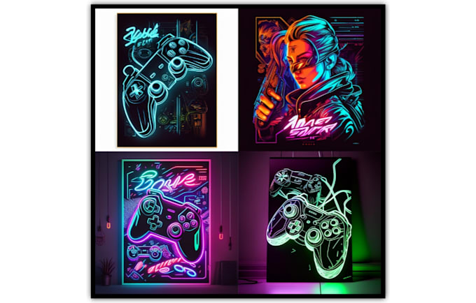 Make stunning ai generated gaming posters by Hype01 | Fiverr