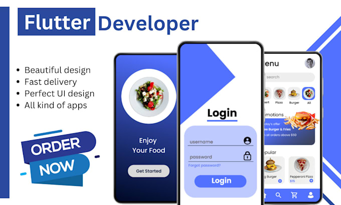 Design for you a beautiful and intuitive flutter uis for you by Irakoze ...