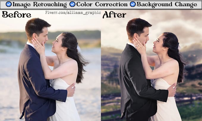Amazing image retouching and editing photoshop by Aliimam_graphic | Fiverr