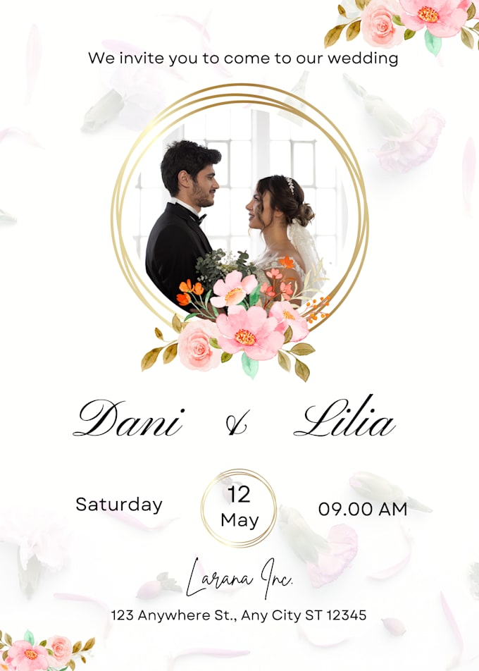 Design invitation card and menus for weddings by Prodesigner0291 | Fiverr