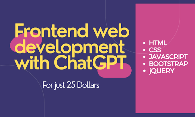 Build cutting edge frontend web development projects using chatgpt by ...