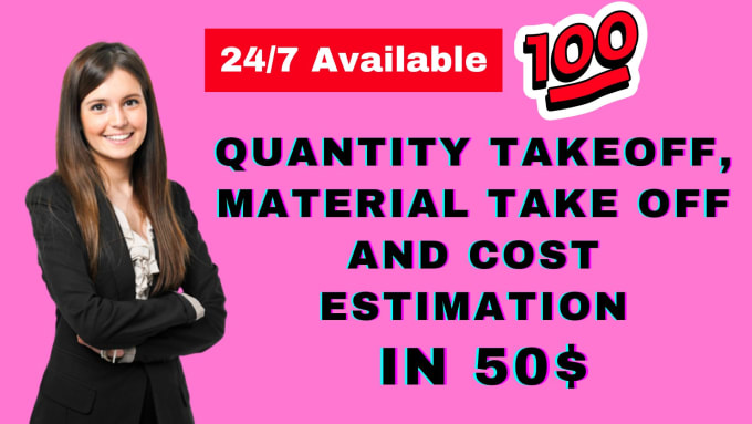 Do quantity takeoff, material take off and cost estimation by Taibash99 | Fiverr