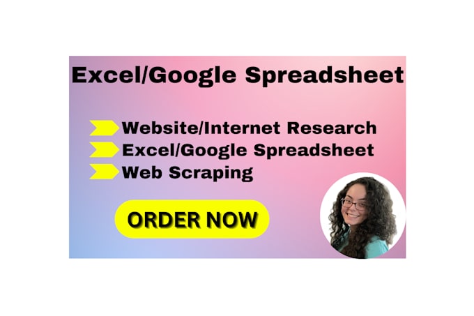 Web scrape and research and put it in excel or google sheets by Itshollydavis | Fiverr