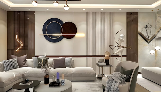 Design bedroom and kitchen interior in 3d modal and render by ...
