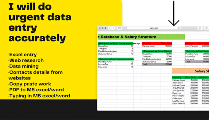 Do fast data entry web research and pdf to excel and word by Raja ...