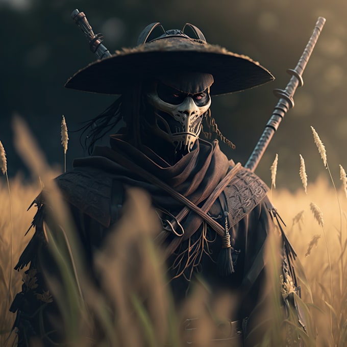 Japanese ronin samurai character concept by Dziguda | Fiverr