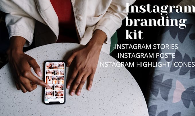 Create a professional instagram branding kit post and story templates ...