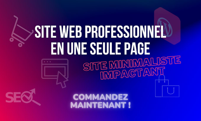 Créer un site one page professionnel avec un design épuré by Houari13 ...