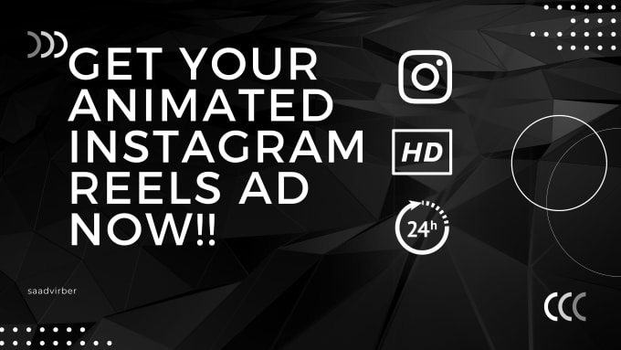 Create animated instagram reels ads by Saadvirber | Fiverr Create animated instagram reels ads by Saadvirber | Fiverr