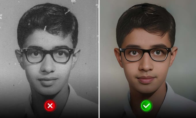 Restore old photos and colorize black and white photos by Lenslux | Fiverr