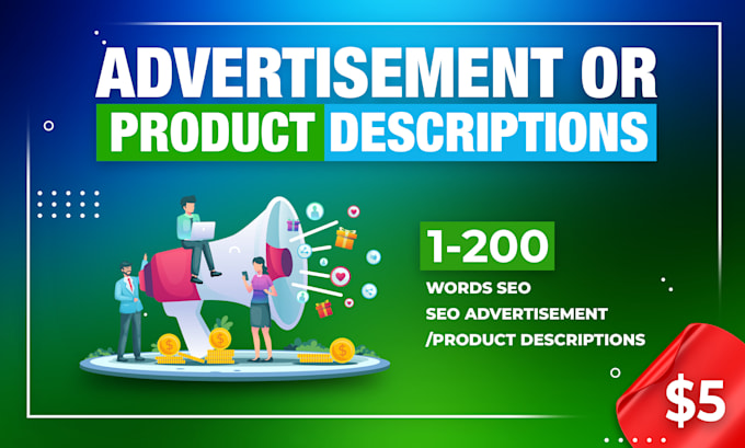 Write advertisment or product descriptions, slogans, headlines, or ...
