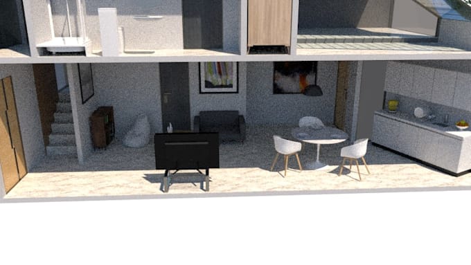 Create cad file and 3d model based on given floor plan by Hz_327 | Fiverr