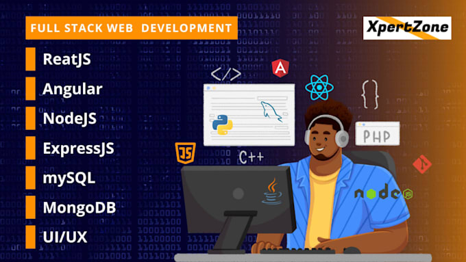 Be your full stack web developer and website designer by Xpertzonedev ...