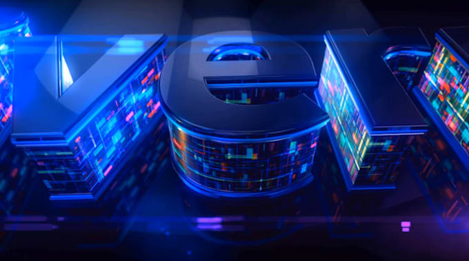 Make 3d metal neon logo intro animation cinematic reveal by ...