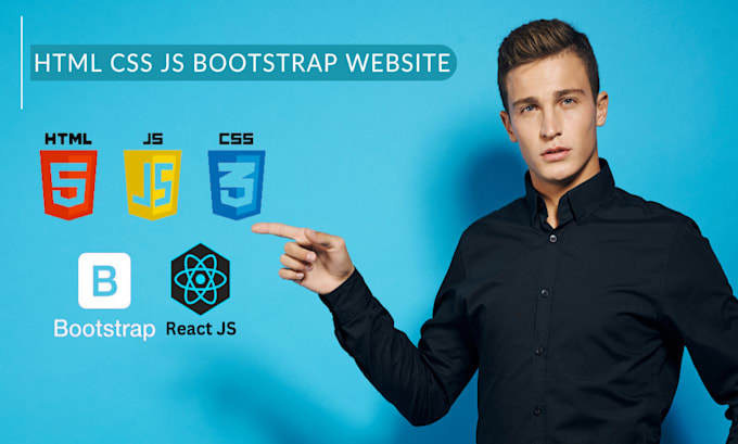 Design a responsive custom website with html, css, javascript, and ...