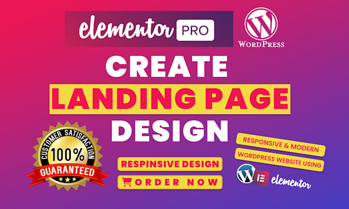 Design and redesign responsive wordpress modern landing page elementor builder by Creativeataul ...