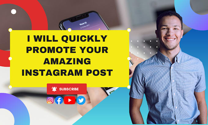 Quickly promote your amazing instagram post by Aathik1 | Fiverr