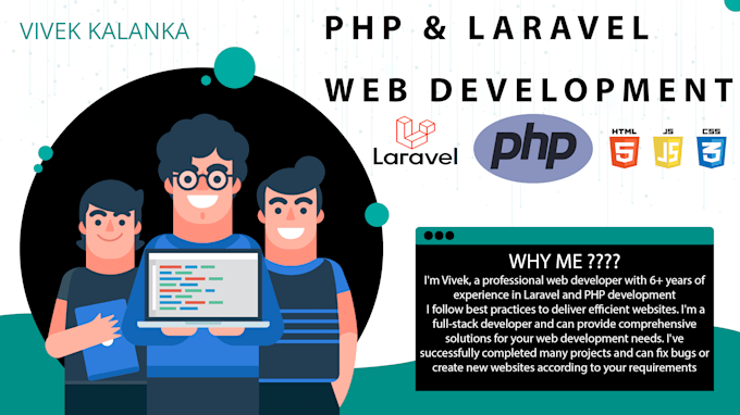 Develop web applications and websites using php laravel by Vivekkalanka ...