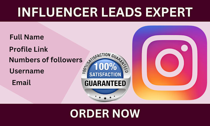 Expert lead influencer research and outreach for maximum growth by ...