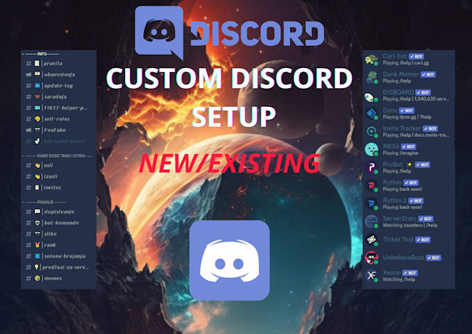 Setup custom discord server by Dominus67 | Fiverr