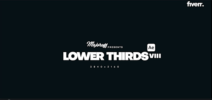 Do lower thirds, title intro,4k animation, kinetic typography by Rabbihossain840 | Fiverr