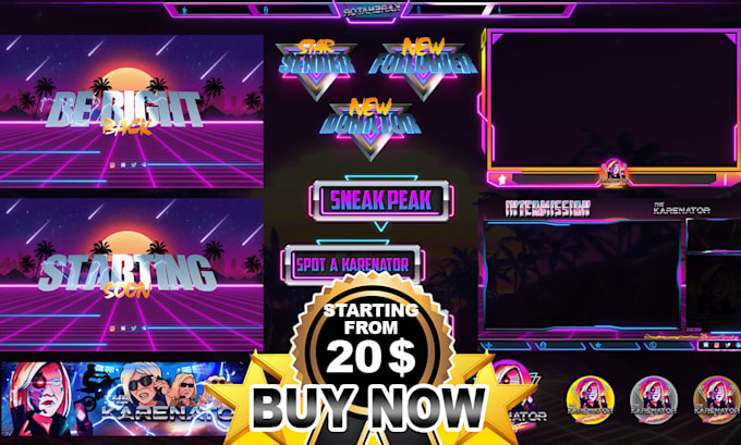 Design professional twitch overlay stream packages and more by Nb_lab ...