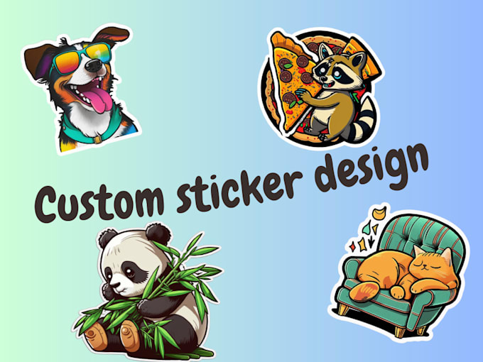 Create custom sticker designs by Alecocluc | Fiverr