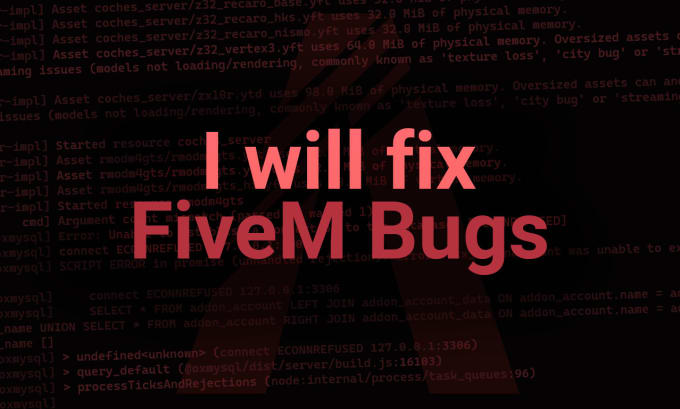 Fix your fivem server or script bug by Juanludev | Fiverr Fix your fivem server or script bug by Juanludev | Fiverr