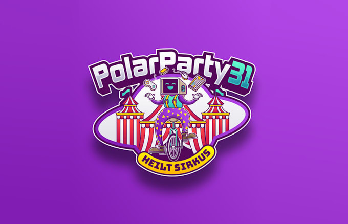 Fantastic computer party logo design by Nicole_nguyenn | Fiverr