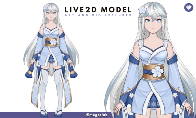Design and rig vtuber live2d model for you by Mogoslab | Fiverr