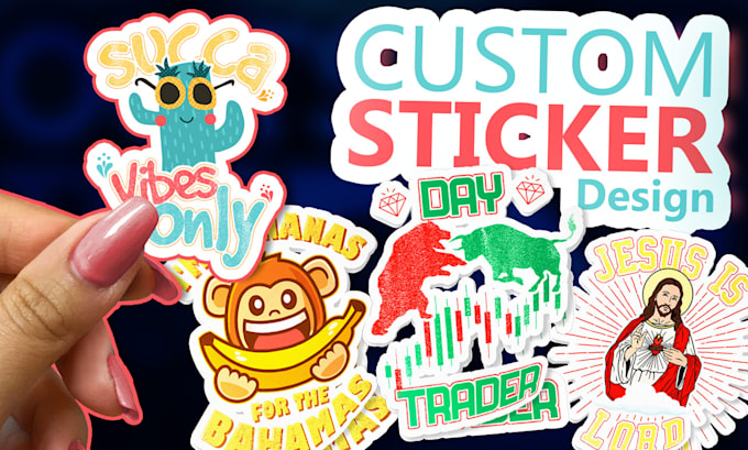 Do your custom sticker design for your sticker printing project by ...
