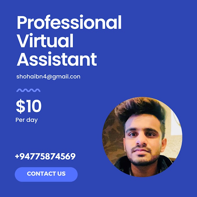 Be your virtual assistant by Shohaibsihan | Fiverr