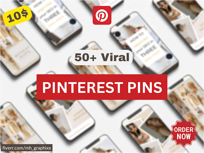 Design 50 viral pinterest pins for you by Mh_graphixx | Fiverr